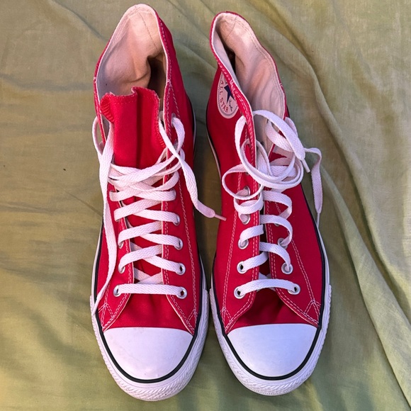 Converse | Shoes | Converse Red High Tops | Poshmark